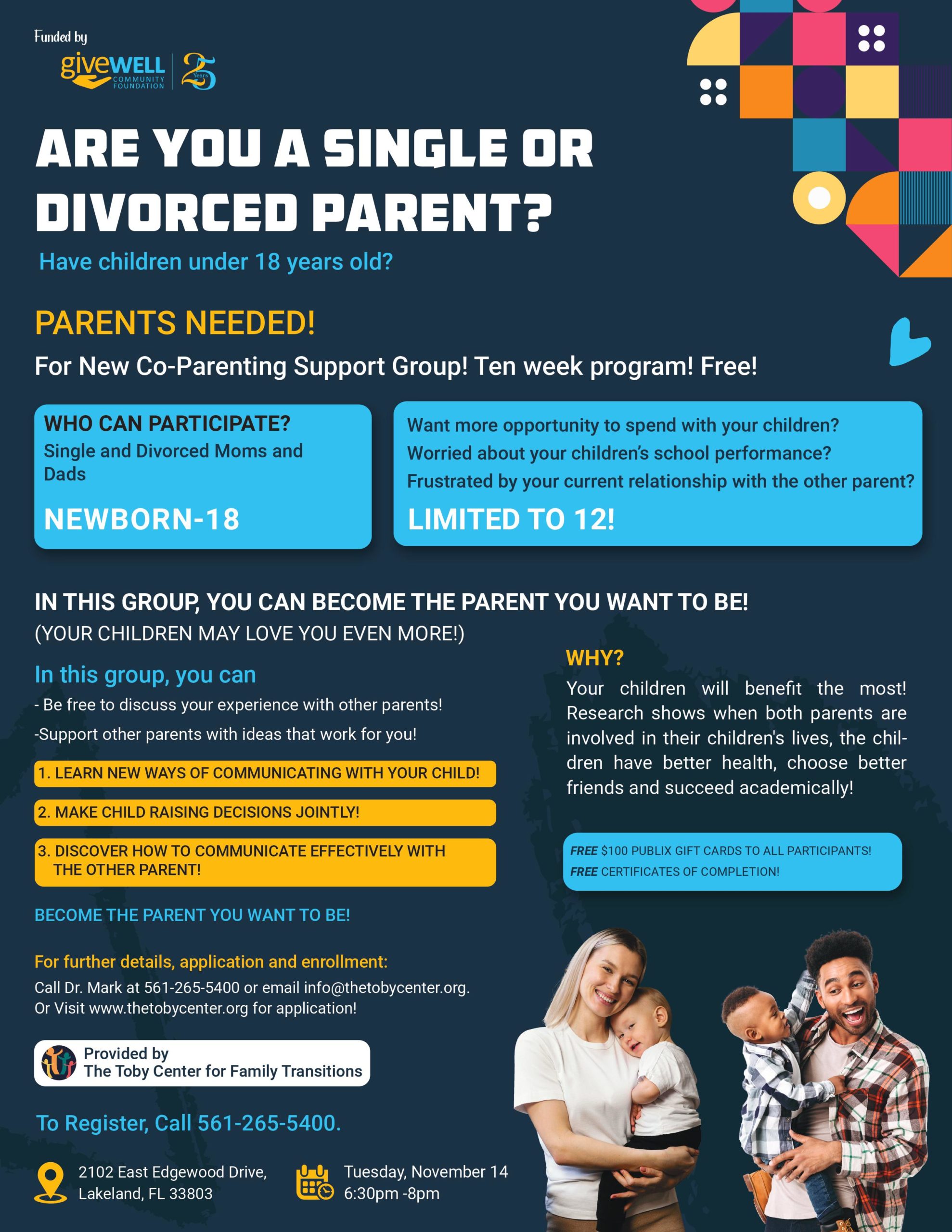 Co-parenting Support Group Registration - Contemporary Family Magazine